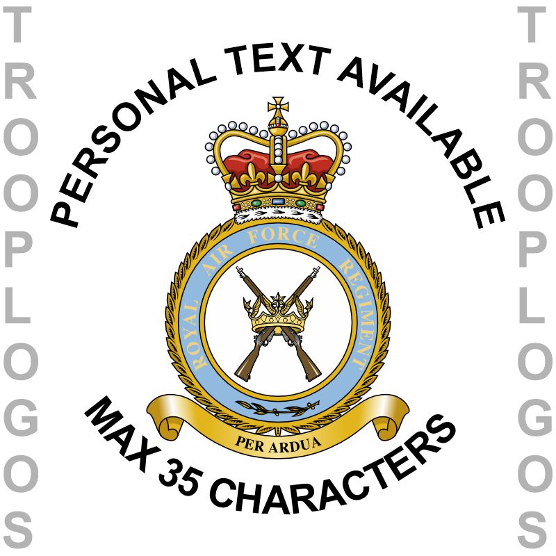 RAF Regiment Cotton T-shirt – Troop Logos